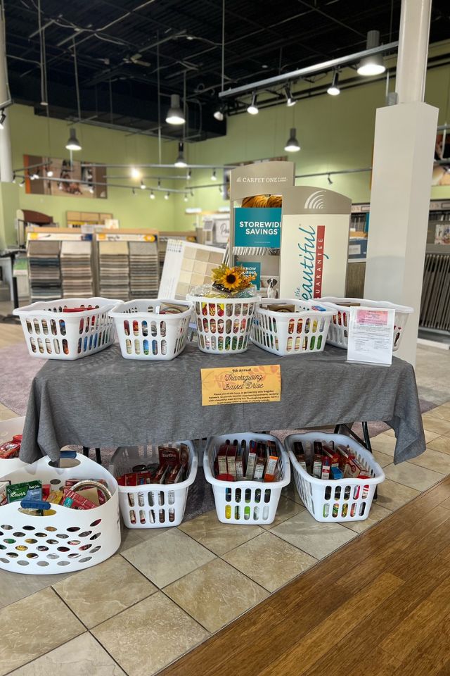 Vertical Connection Carpet One Hosts Annual Food Drive | Carpet One ...